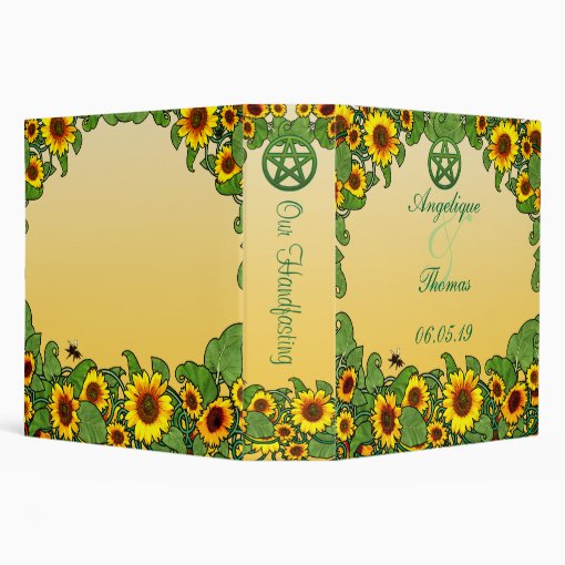 Sunflower Scroll Photo Album Binder | Zazzle