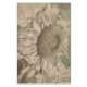 Sunflower Sepia Tone Brown Art Texture Decoupage Tissue Paper | Zazzle