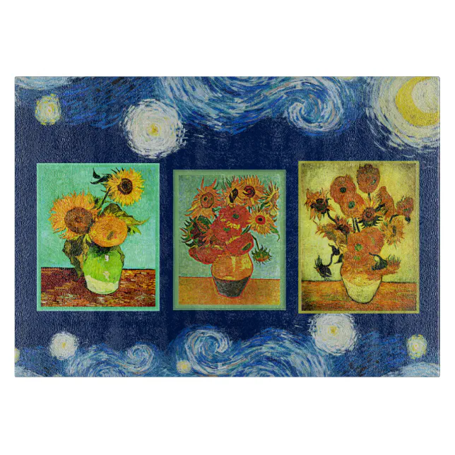 Sunflower Series by Vincent van Gogh Cutting Board | Zazzle