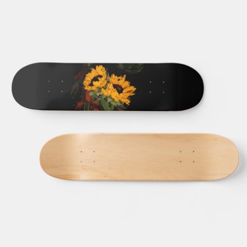 Sunflower Skateboard Deck Zazzle