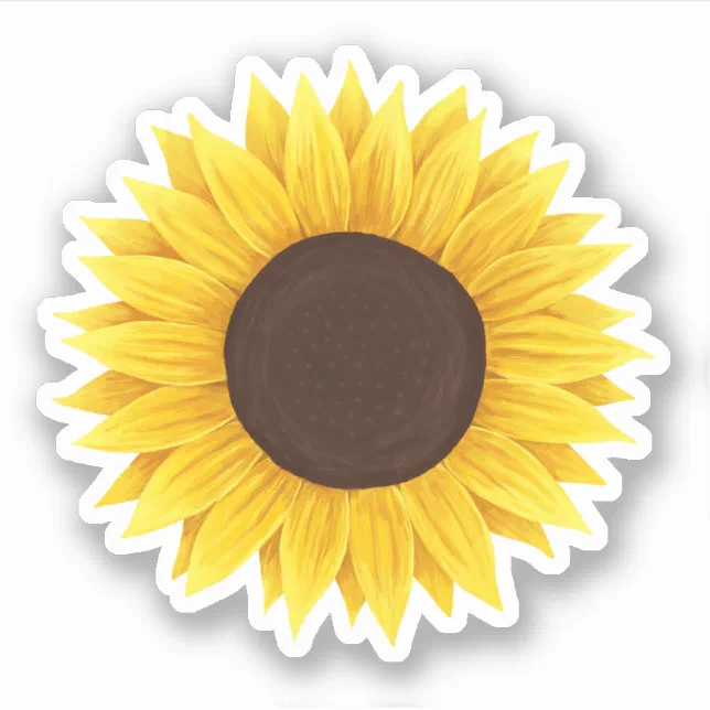 Sunflower sticker | Zazzle