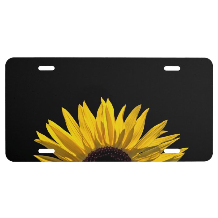Sunflower Sunrise License Plate | Zazzle.com