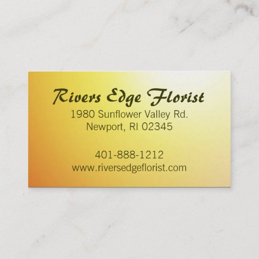 Sunflower Sunset Business Card | Zazzle