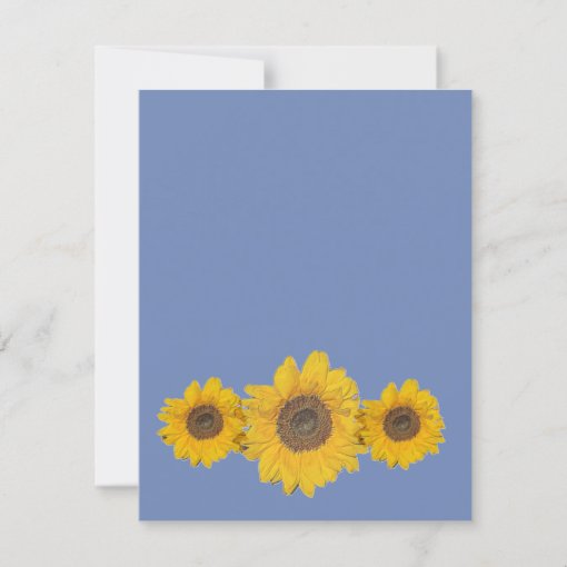 Sunflower trio - name day card | Zazzle