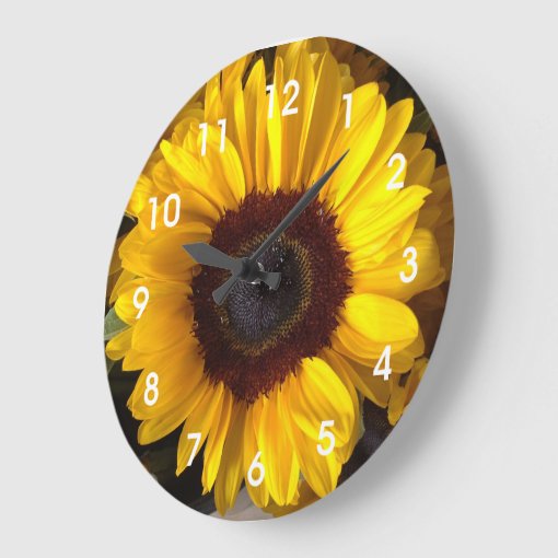 Sunflower Wall Clock | Zazzle