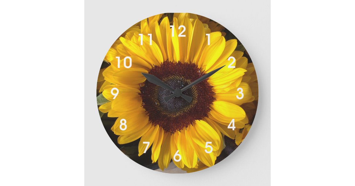 Sunflower Wall Clock | Zazzle