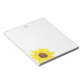 Sunflower Watercolor Notepad | Zazzle