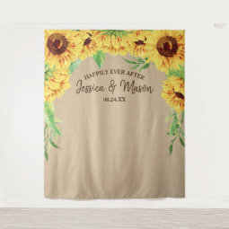 Sunflower Wedding Backdrop Photo Prop | Zazzle