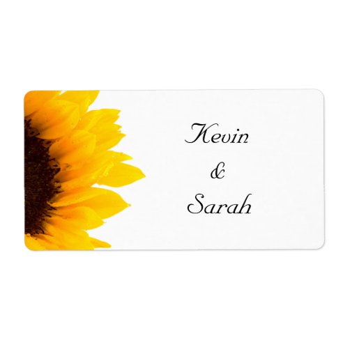 Sunflower Labels | Zazzle