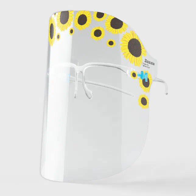 Sunflowers Beautiful Summer Flowers Face Shield | Zazzle