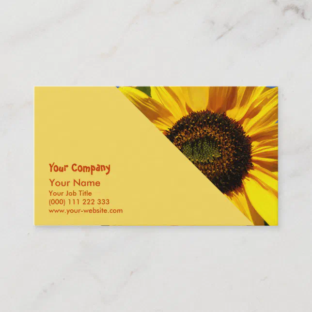 Sunflowers Business Card | Zazzle