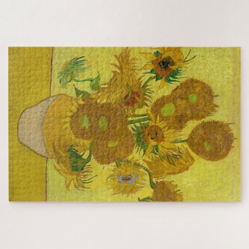 Sunflowers by Van Gogh Painting Art Jigsaw Puzzle | Zazzle