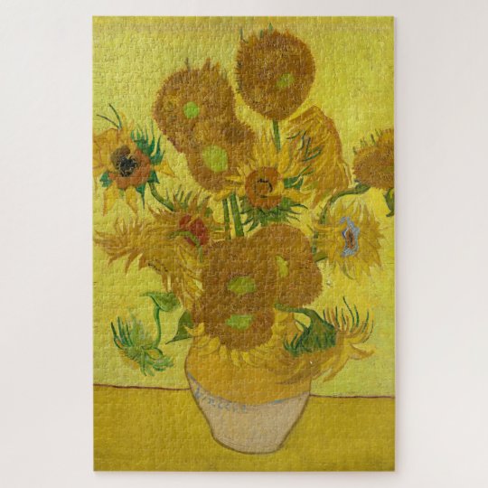 Sunflowers by Van Gogh Painting Art Jigsaw Puzzle | Zazzle.com