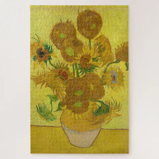 Sunflowers by Van Gogh Painting Art Jigsaw Puzzle | Zazzle