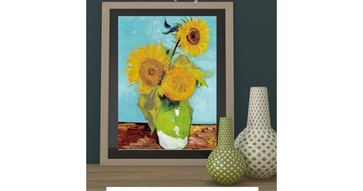 Sunflowers by Vincent Van Gogh Poster | Zazzle