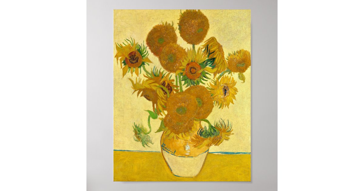 Sunflowers by Vincent Van Gogh Poster | Zazzle
