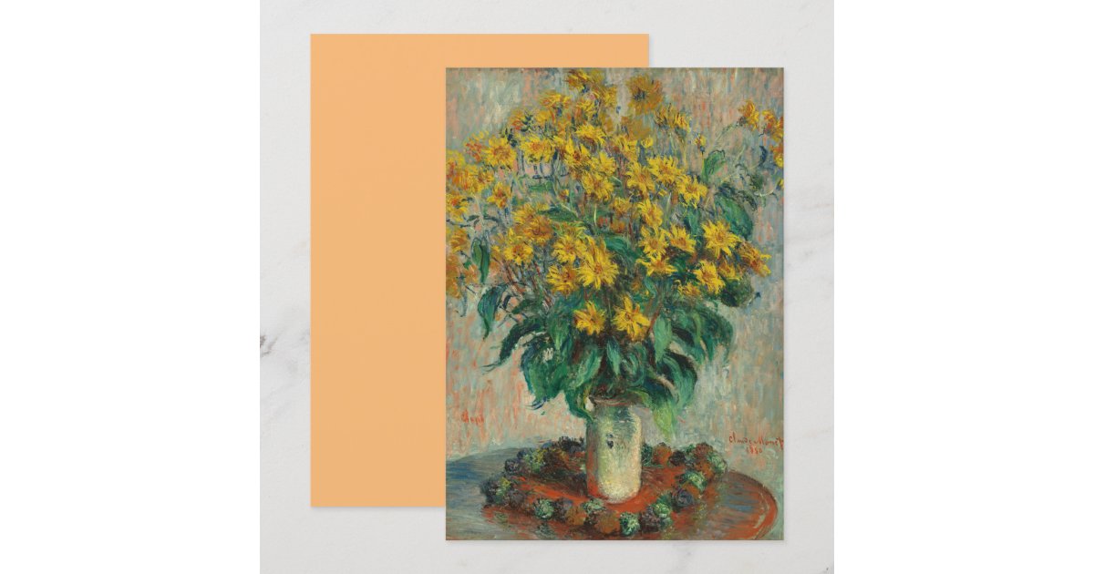 Sunflowers (Claude Monet, 1880) Invitation | Zazzle