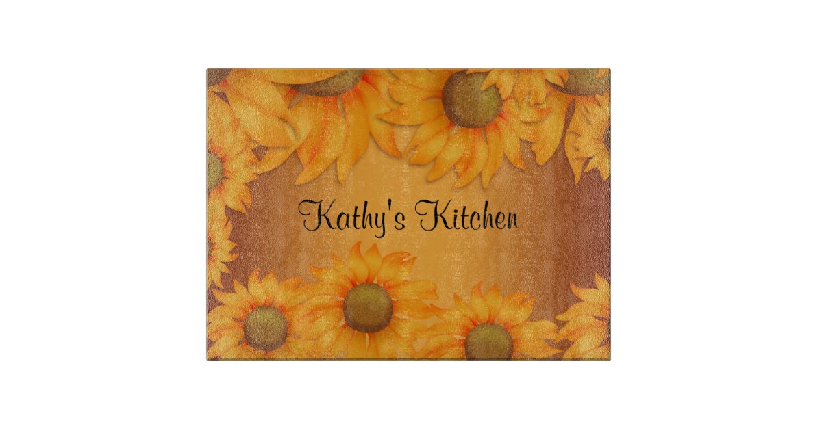 Sunflowers Cutting Board | Zazzle