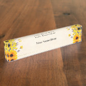 Sunflowers Desk Name Plate | Zazzle