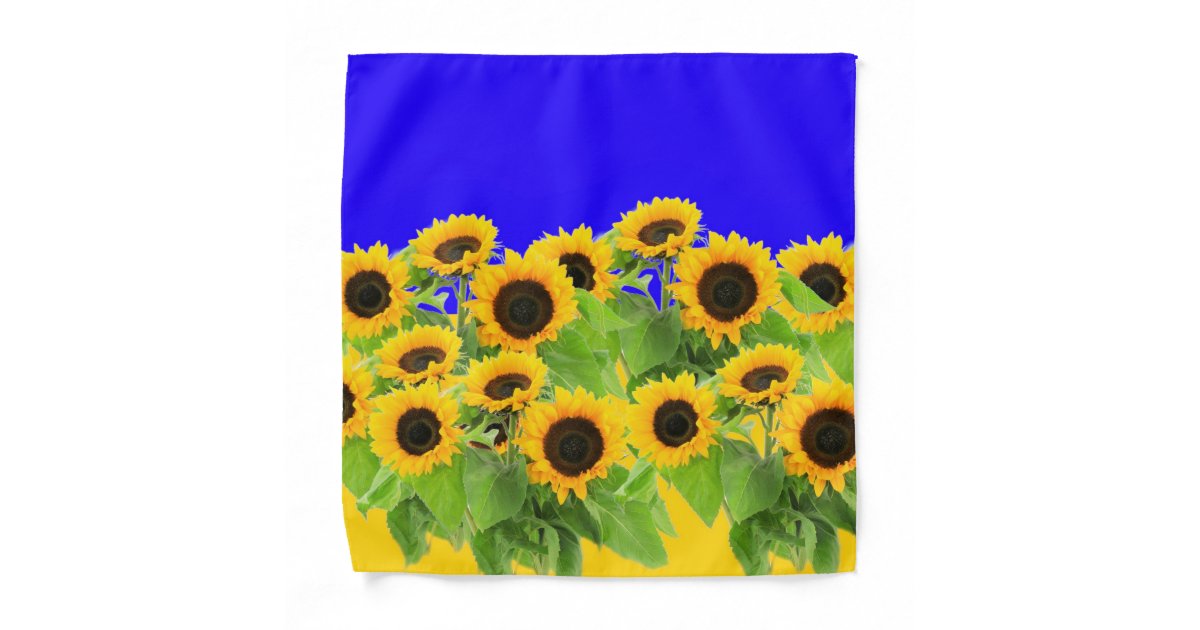 Sunflowers - Freedom Ukraine Peace Ukrainian Flag Bandana | Zazzle