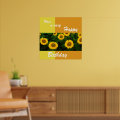 Sunflowers - Happy Birthday Poster | Zazzle