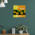 Sunflowers - Happy Birthday Poster | Zazzle