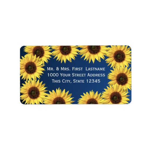 Sunflowers Label | Zazzle