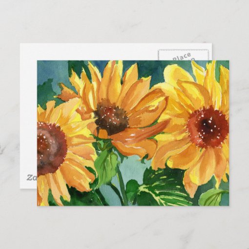 Sunflowers Postcard | Zazzle