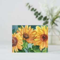 Sunflowers Postcard | Zazzle