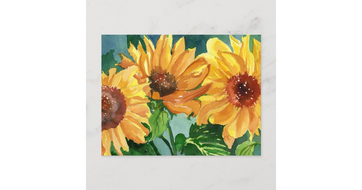 Sunflowers Postcard | Zazzle