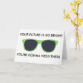 SUNGLASS Graduation Card | Zazzle