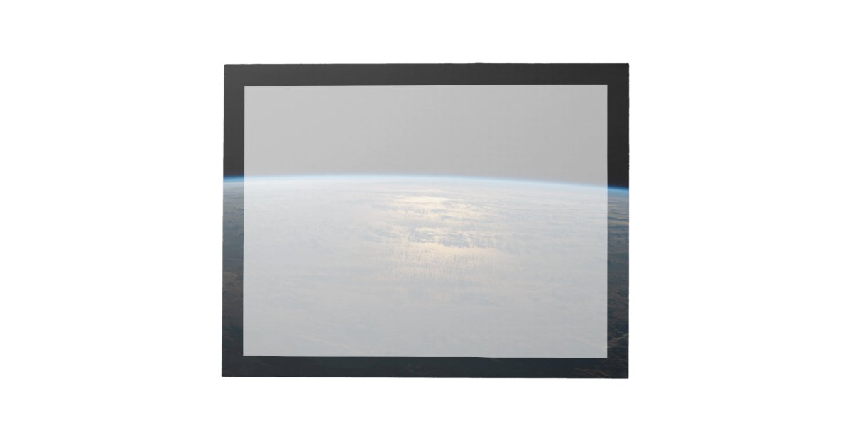 Sunglint Beams Off A Partly Cloudy South Pacific Notepad | Zazzle