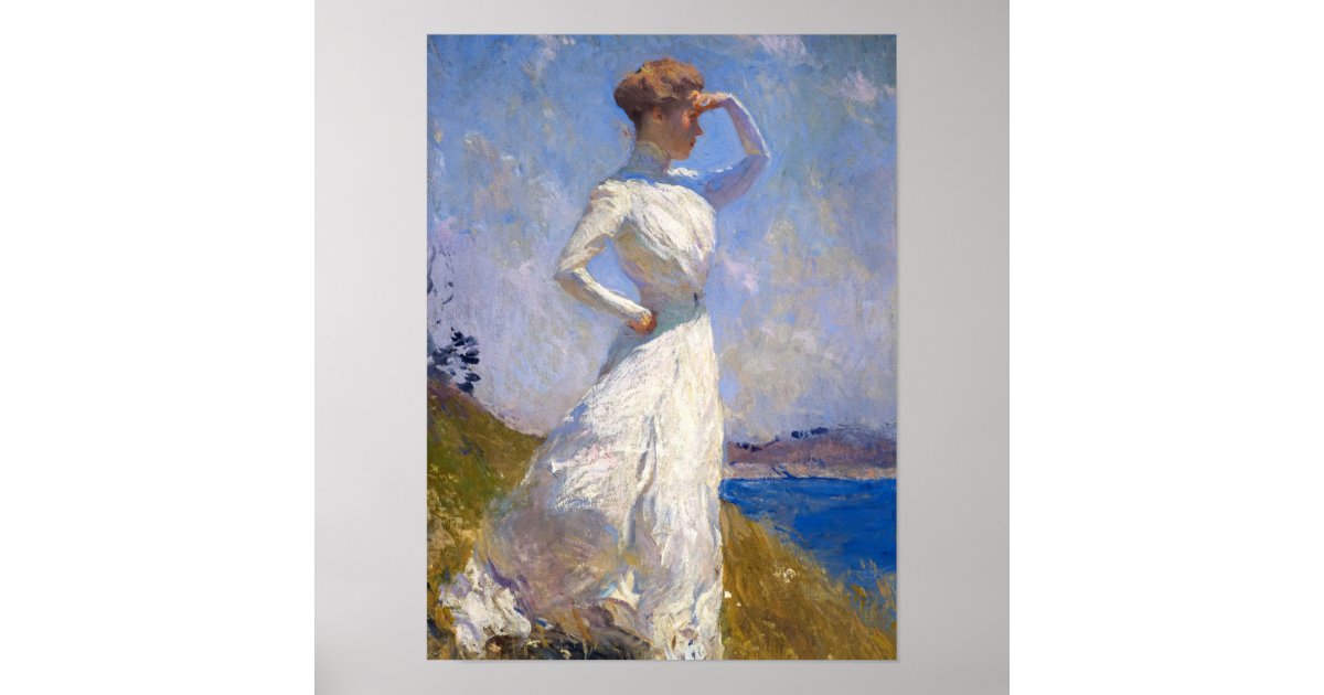 Sunlight, 1909 by Frank Weston Benson Poster | Zazzle