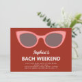 Sunnies Beach Bachelorette Weekend Invitation | Zazzle
