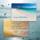 Sunny Beach Birthday Wishes Flat Greeting Card | Zazzle