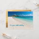 Sunny Beach Birthday Wishes Flat Greeting Card | Zazzle