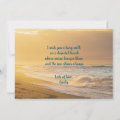 Sunny Beach Birthday Wishes Flat Greeting Card | Zazzle