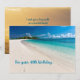 Sunny Beach Birthday Wishes Flat Greeting Card | Zazzle