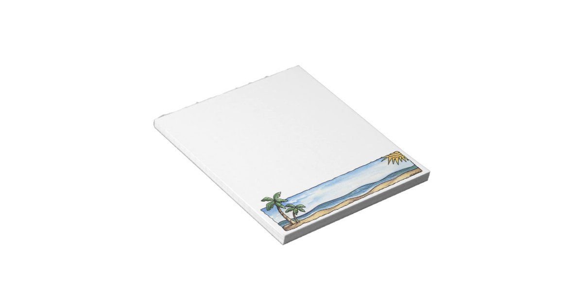 Sunny Beach - Notepad | Zazzle