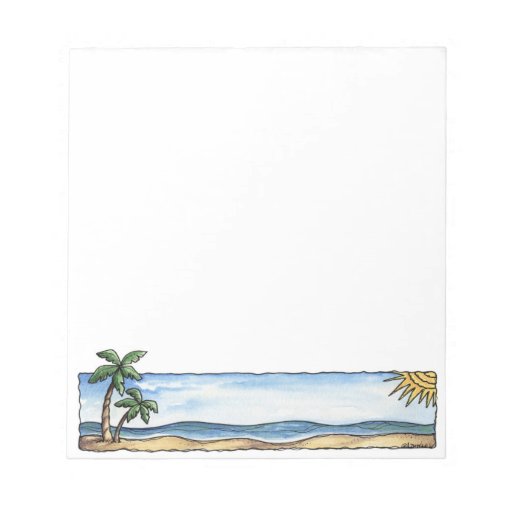 Sunny Beach - Notepad | Zazzle