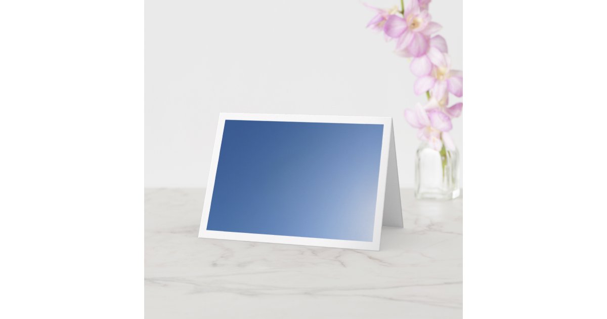Sunny Blue Sky Background Card | Zazzle