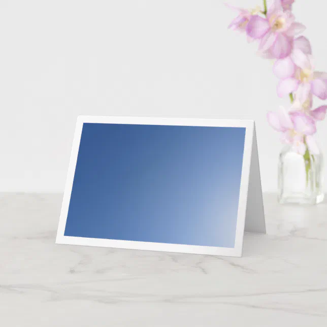 Sunny Blue Sky Background Card | Zazzle