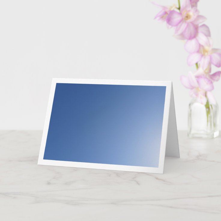 Sunny Blue Sky Background Card | Zazzle