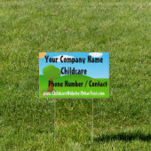 Sunny Day Custom Childcare Daycare Yard Sign | Zazzle