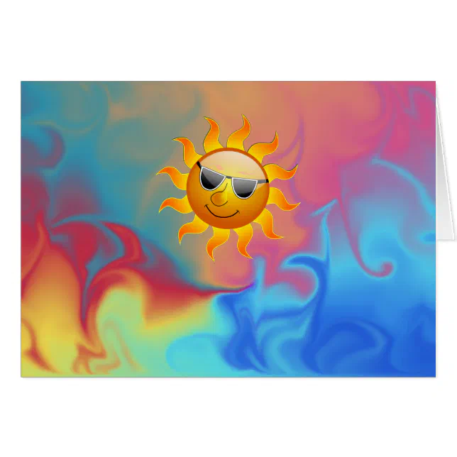 Sunny Fire and Ice Card | Zazzle