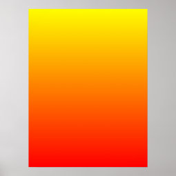 Sunny Gradient Poster | Zazzle