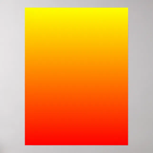 Sunny Gradient Poster | Zazzle