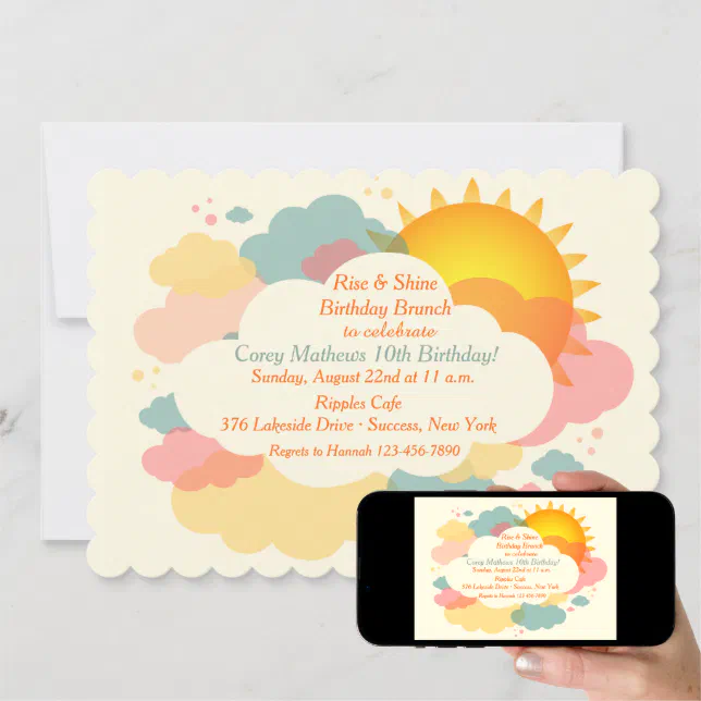 Sunny Morning Invitation | Zazzle