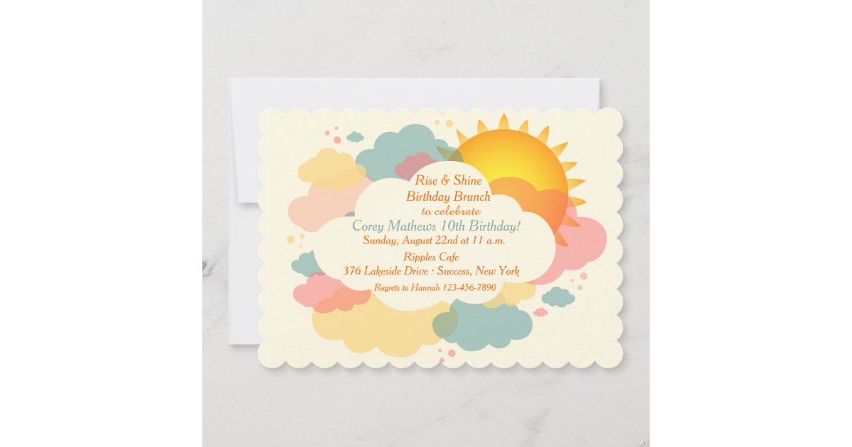 Sunny Morning Invitation | Zazzle