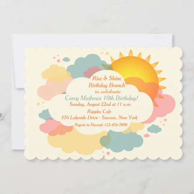 Sunny Morning Invitation | Zazzle